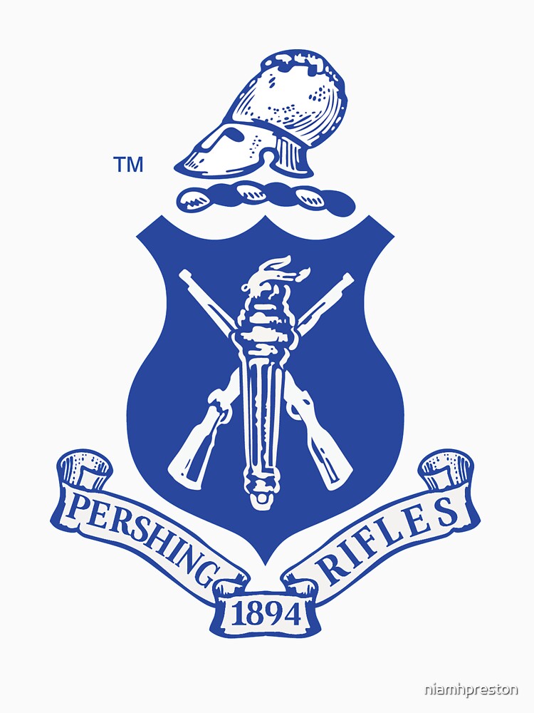 "Blue Pershing Rifles" T-shirt by niamhpreston | Redbubble ...