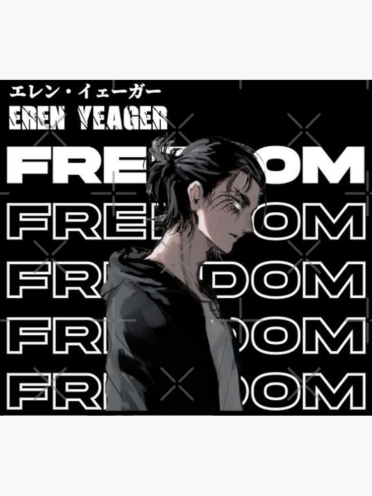 "Eren Yeager: Freedom: Attack On Titan" Sticker by FabMandu | Redbubble