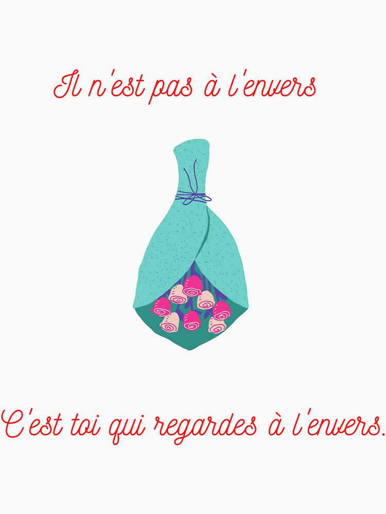 "An almost funny joke." Sticker by LeLoup2B | Redbubble