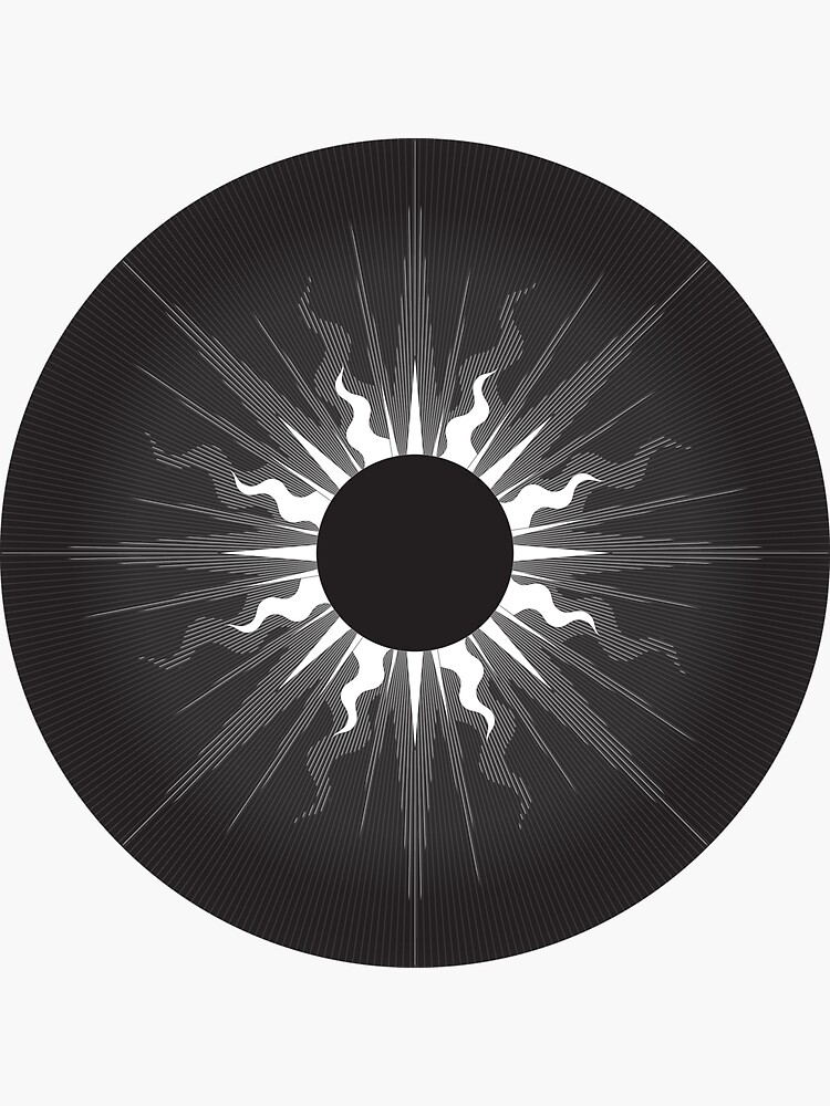 "Black Star Eye" Sticker by signaldk | Redbubble