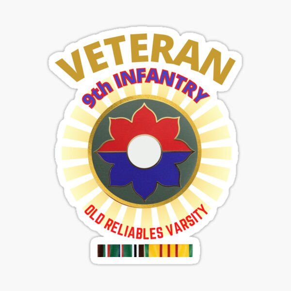 "9th Infantry div" Sticker by AnaheimTeePlus4 | Redbubble