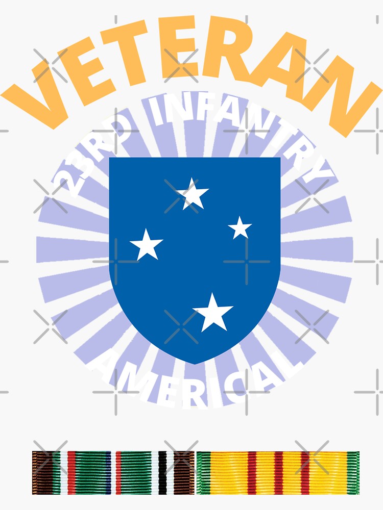 "23rd Infantry div." Sticker by AnaheimTeePlus4 | Redbubble