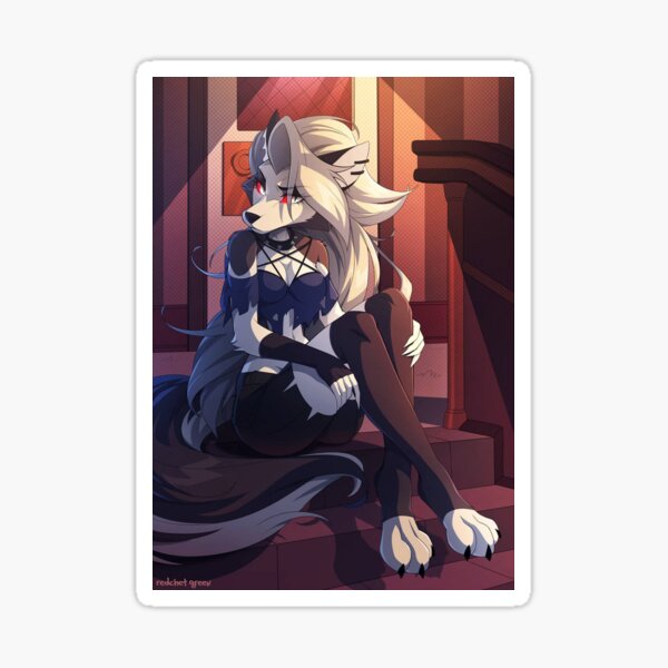 "Loona Sitting down" Sticker by sceptrick4721 | Redbubble