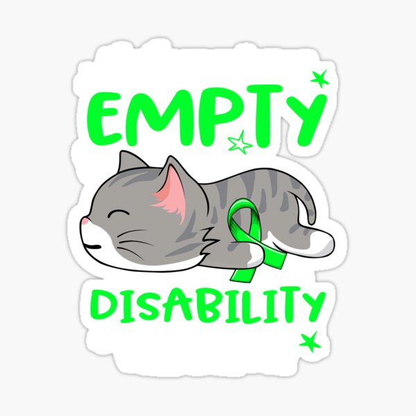 "Disability Awareness, Mostly Running on Disability Warrior" Sticker by ...