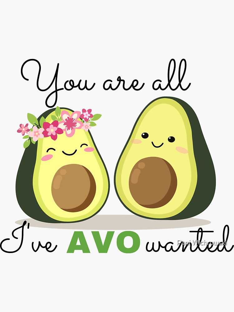 "You Are All I've AVO Wanted | Happy Valentine Love Heart" Sticker by ...