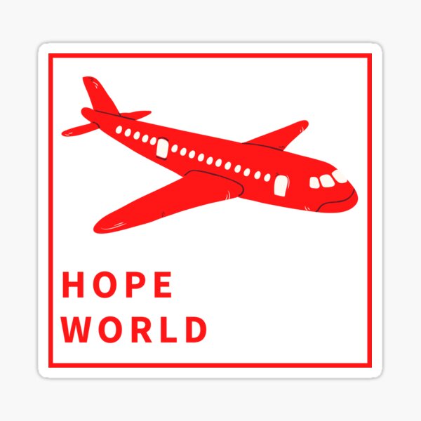 "Hope World - BTS J-Hope Inspired" Sticker for Sale by trinityroses ...