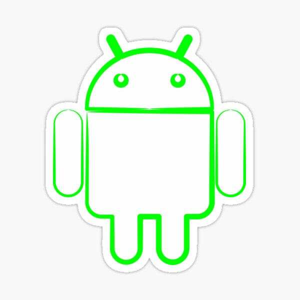 "Drawing Android Logo" Sticker by Myarian | Redbubble