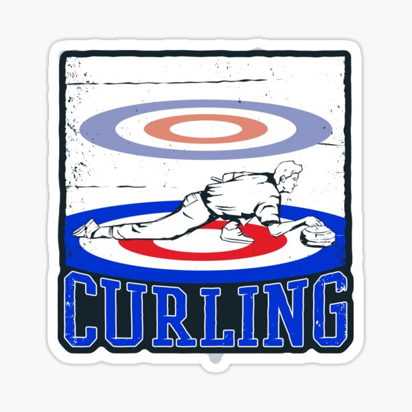 "Curling Sport " Sticker by sunilbelidon | Redbubble