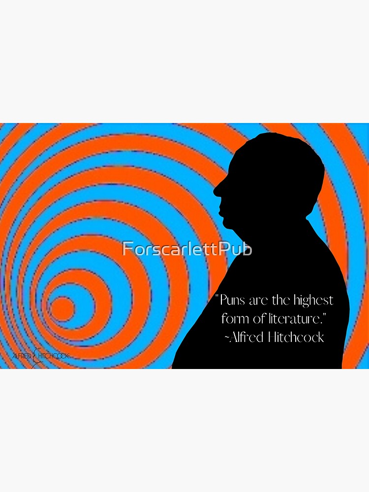 "Alfred Hitchcock's Pun Quote, Silhouette & Twighlight Zone Spiral ...