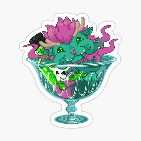 "Qilin - Cryptid Buddies #25" Sticker by thecryptidcafe | Redbubble