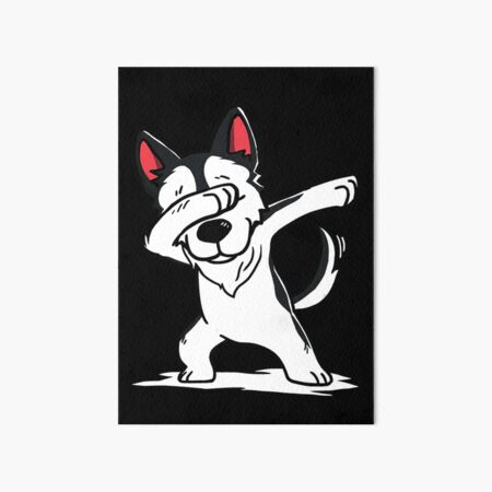 "Husky Dab Dance Gif" Art Board Print by Bartonx | Redbubble