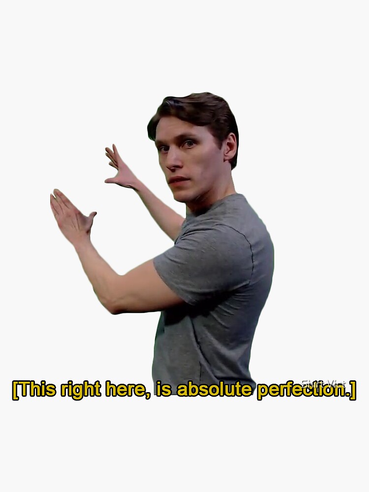 "Jerma - Absolute Perfection" Sticker for Sale by Shirt Vict | Redbubble