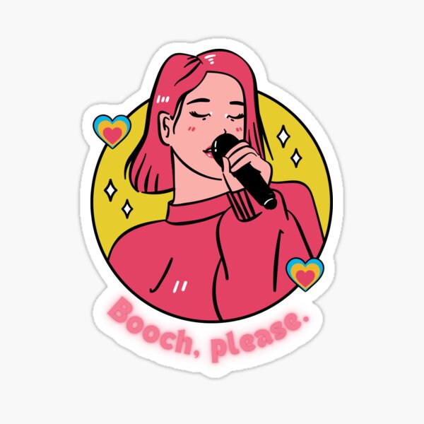 "Booch, please. Singer" Sticker for Sale by dantaitbrown | Redbubble