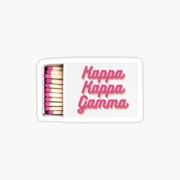 "KKG matchbox" Sticker for Sale by Zoe Elizabeth | Redbubble