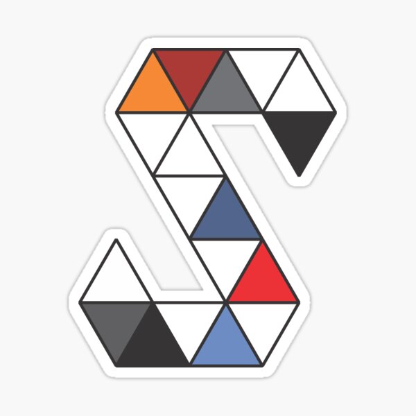 "Geo Letter S" Sticker by Wara-Concepts | Redbubble