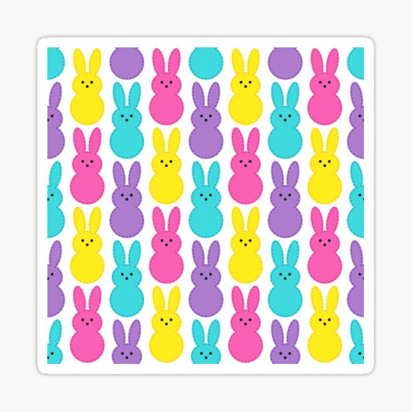 "Easter Bunny Peeps Candy Spring" Sticker for Sale by Spaceshipsells ...