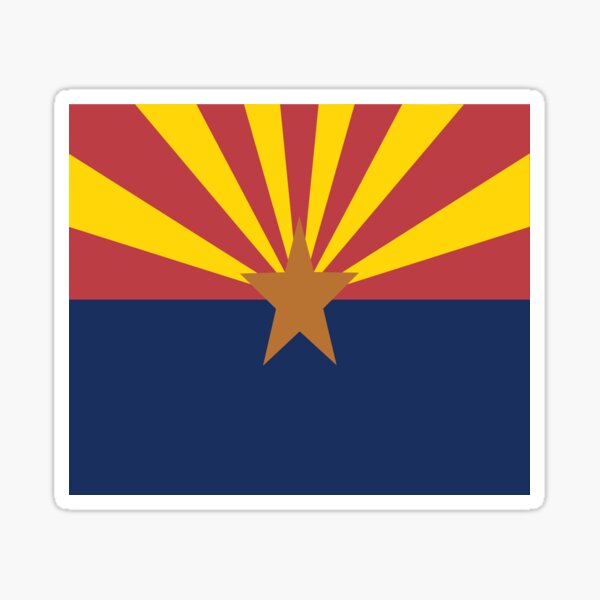 "Arizona State Flag" Sticker by 1970Russell | Redbubble