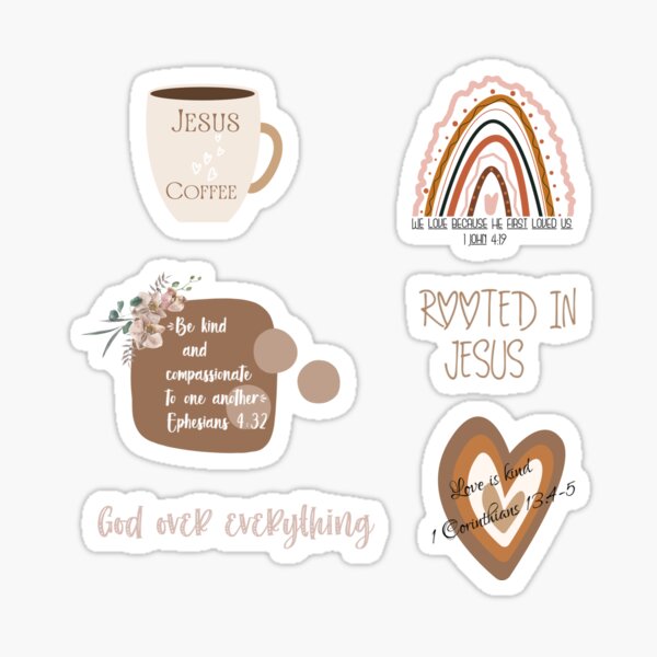 "christian sticker pack " Sticker for Sale by faithinchrist77 | Redbubble