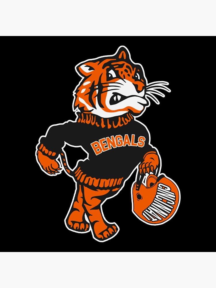 "Cincinnati Bengals ))(( Retro Mascot Fan Design" Poster by ...