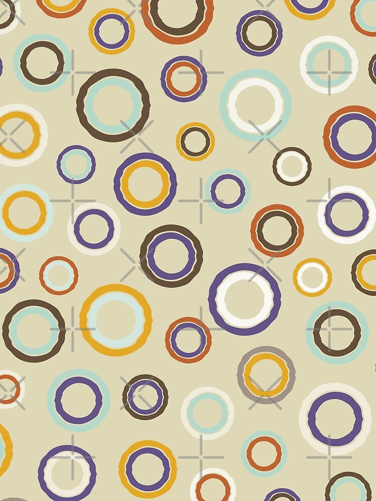 "Sirkel, Roughen Circle Shape Pattern in Retro Color Scheme" T-shirt by ...