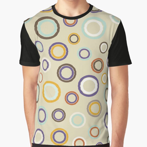 "Sirkel, Roughen Circle Shape Pattern in Retro Color Scheme" T-shirt by ...