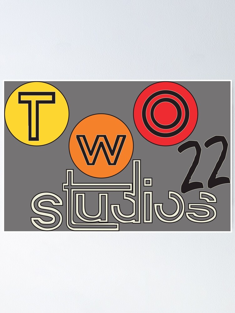 "Two 22 Studios Logo" Poster for Sale by Bizarre-Artist | Redbubble