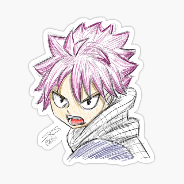 "Natsu" Sticker by bestwaifu81 | Redbubble