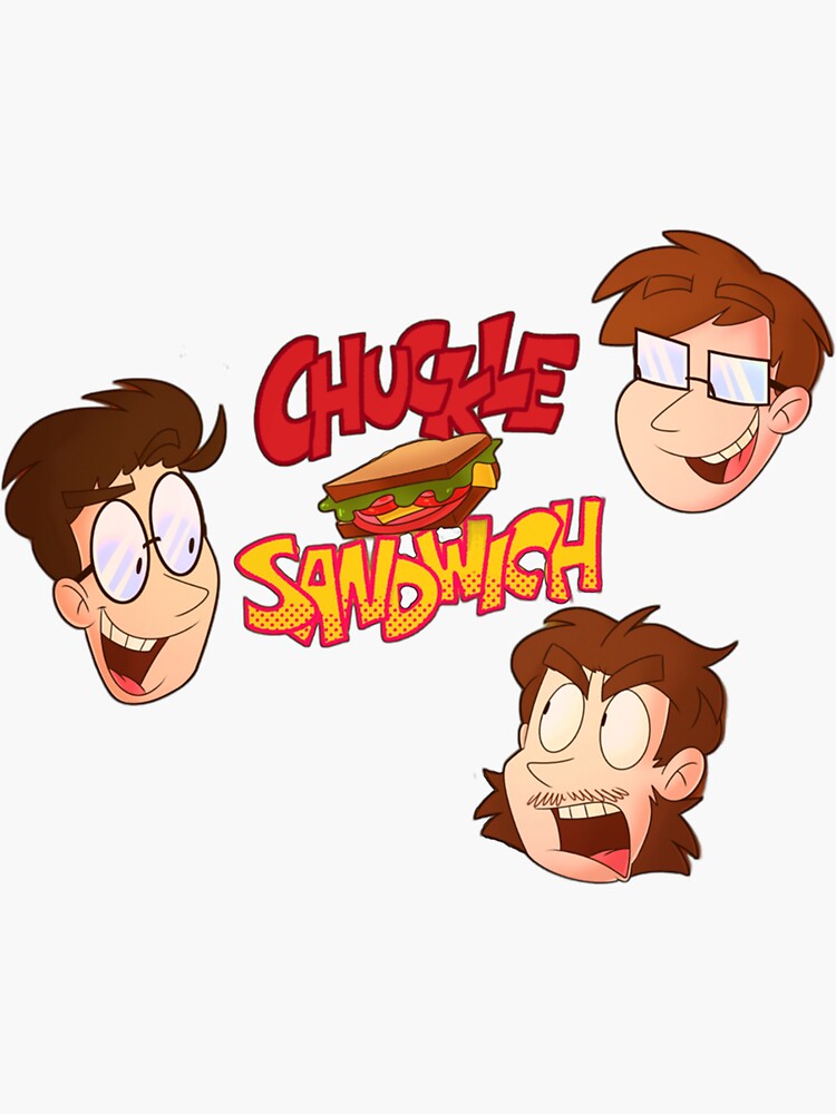 "Chuckle sandwich Merch Sticker" Sticker by CalanthaLily | Redbubble