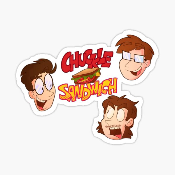 "Chuckle sandwich Merch Sticker" Sticker by CalanthaLily | Redbubble