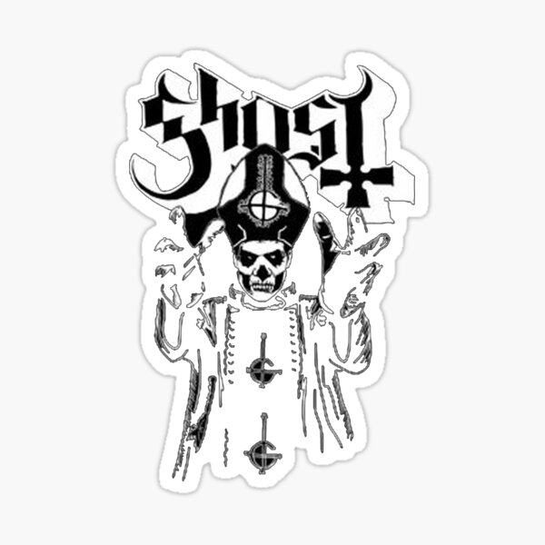 "logo #@ ghost band" Sticker by hdodridgeit | Redbubble