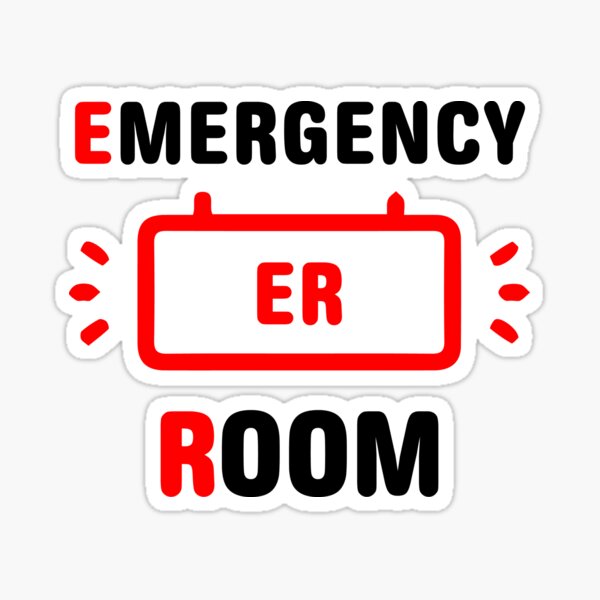 "Emergency ER Room | Hospital Nurse Doctor" Sticker by pixmma | Redbubble