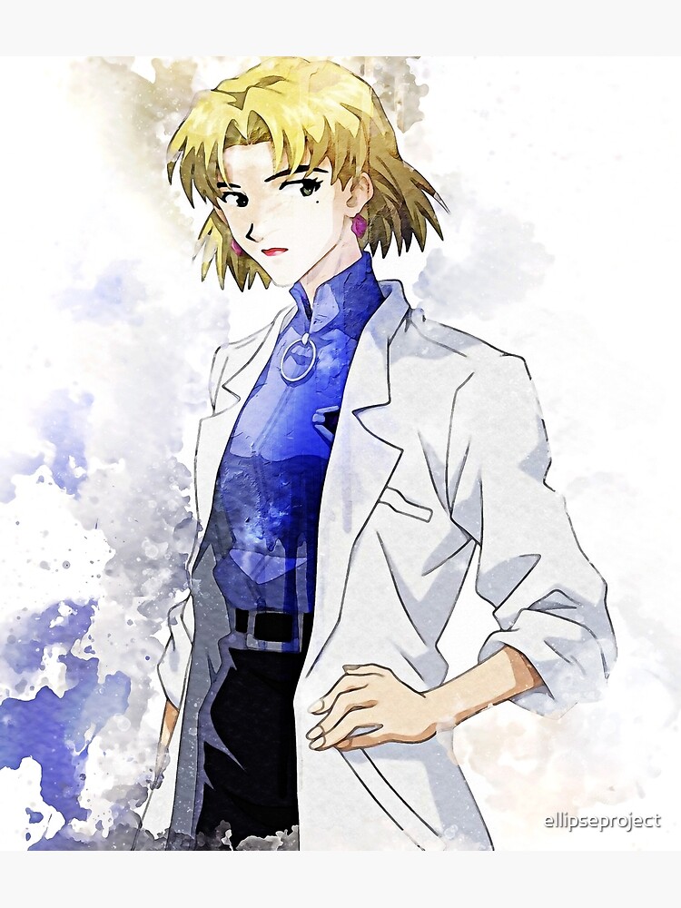 "Ritsuko Akagi on Neon Genesis Evangelion" Poster for Sale by ...