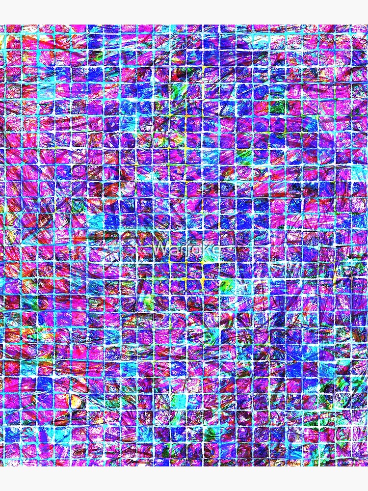 "Psychedelic tiles abstract art" Poster for Sale by Warjoke | Redbubble