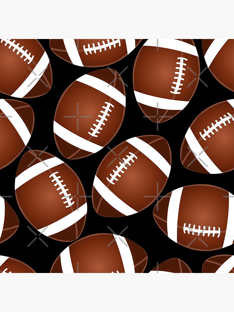 "Football Pigskin Sports Pattern Sport Design" Sticker by ...