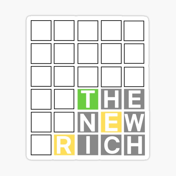 "wordle" Sticker by EtienneGenest | Redbubble