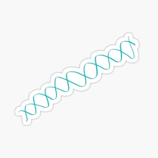 "Minimalist DNA helix" Sticker by tweety55 | Redbubble