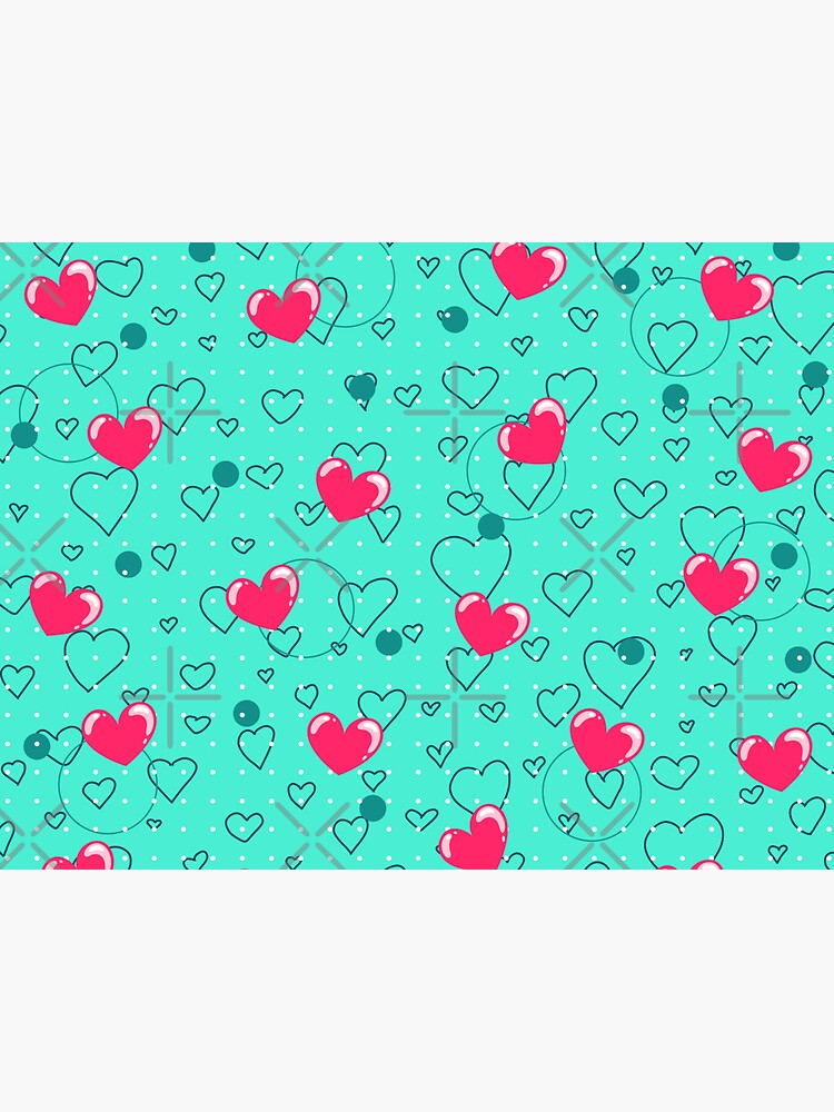 "Floating Blue Hearts Graphic Design! " Sticker for Sale by ...