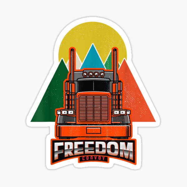 "Freedom Convoy 2022 Support Canada Trucker Convoy" Sticker by ...