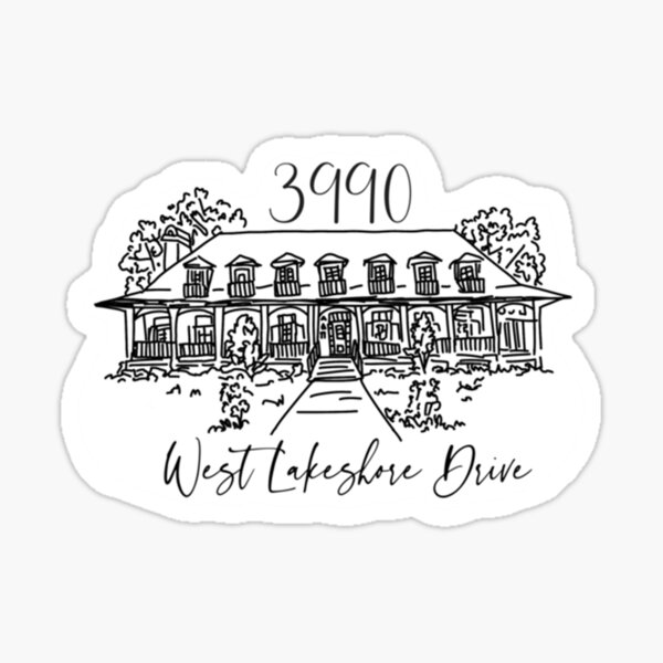 "LSU ADPi house Long " Sticker for Sale by ZTeyona | Redbubble