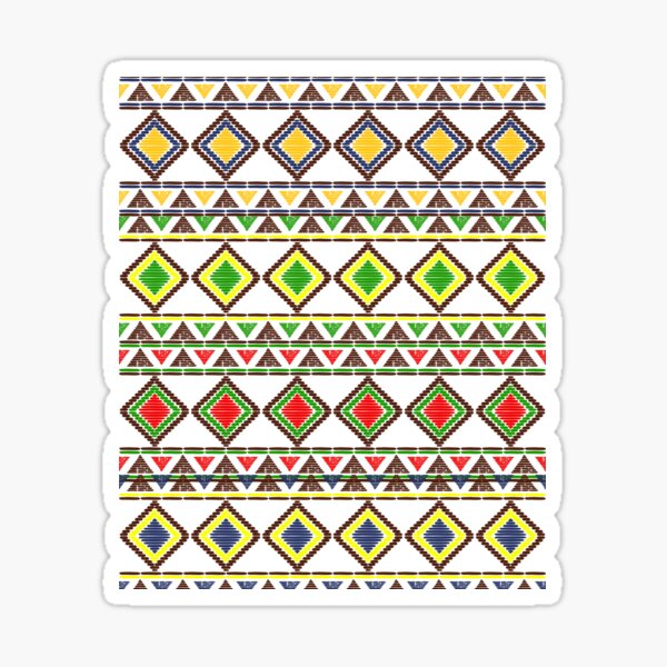 "African Tribal Pattern-Black African Pride" Sticker by besuryex3m ...