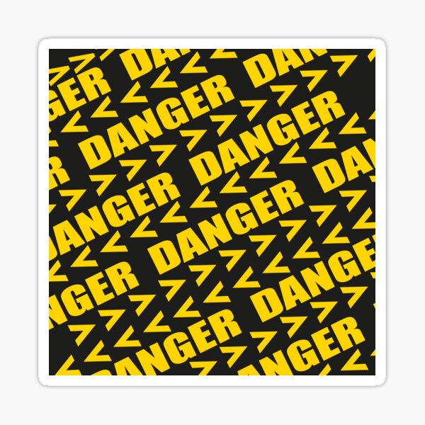 "Danger zone" Sticker for Sale by JPS-CREATIONS | Redbubble