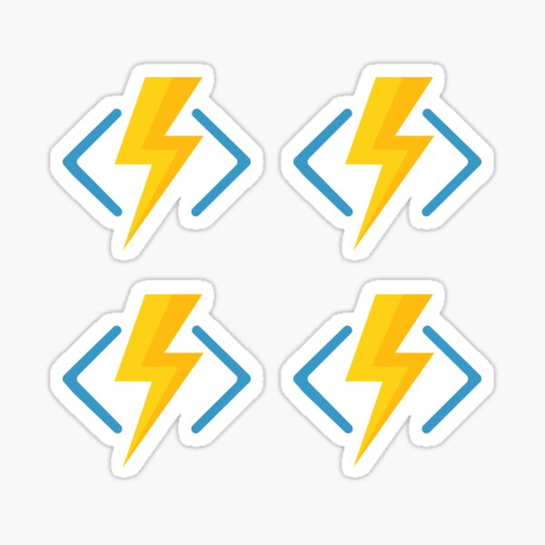 "Azure Functions Sticker x4 combo pack (Microsoft Azure Functions ...