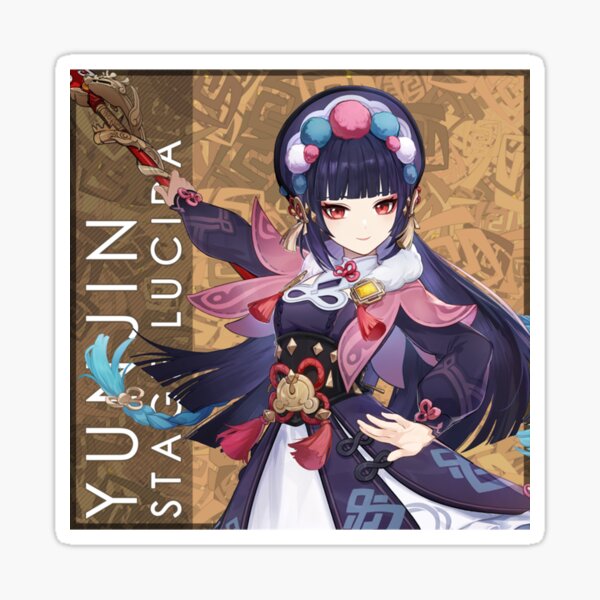 "Yun Jin Genshin Impact " Sticker by BlingDotss | Redbubble