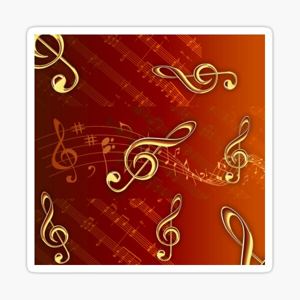 "Music BG" Sticker by Wilkinson39 | Redbubble