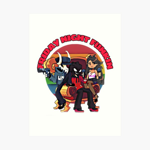 "Friday Night Funkin the best characters Unique fnf " Art Print for ...