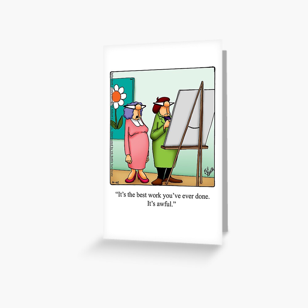 "Funny "Spectickles" Art Cartoon" Greeting Card for Sale by abbottoons ...
