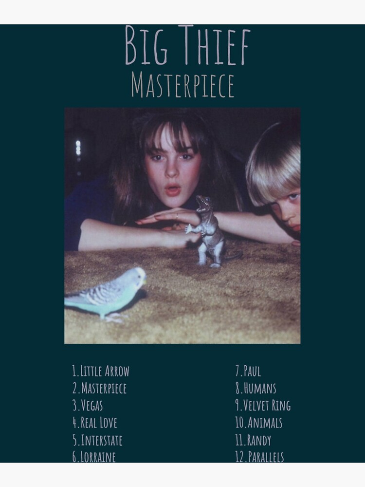 "Big Thief - Masterpiece - Album TRACKLIST Logo " Art Print by Florence ...