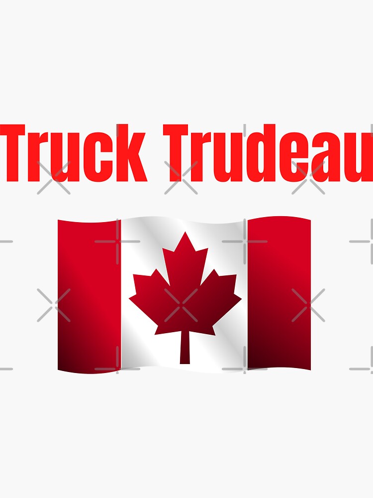 "Truck Trudeau" Sticker for Sale by Pstawicki | Redbubble