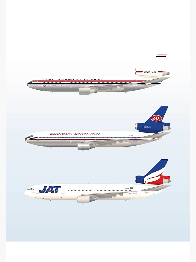 "Wings In Uniform - DC-10 - JAT Jugoslav Airlines - Through The Ages ...