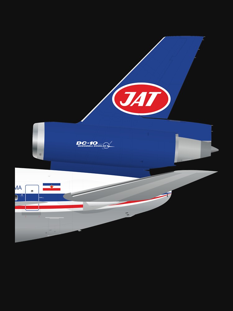 "Wings In Uniform - DC-10 - JAT Jugoslav Airlines 70s" T-shirt for Sale ...